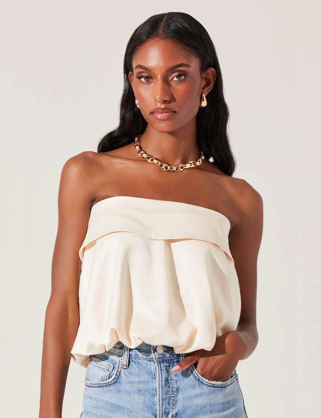 Khloe Top, Champagne – Punch Clothing