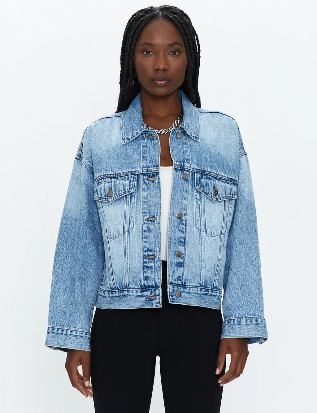 Margo Oversized Denim Jacket, Dover – Punch Clothing