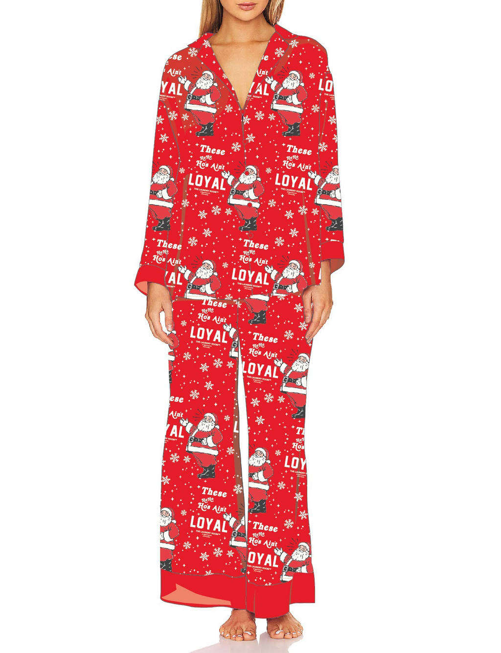 Ain't Loyal Silky Set, Red – Punch Clothing