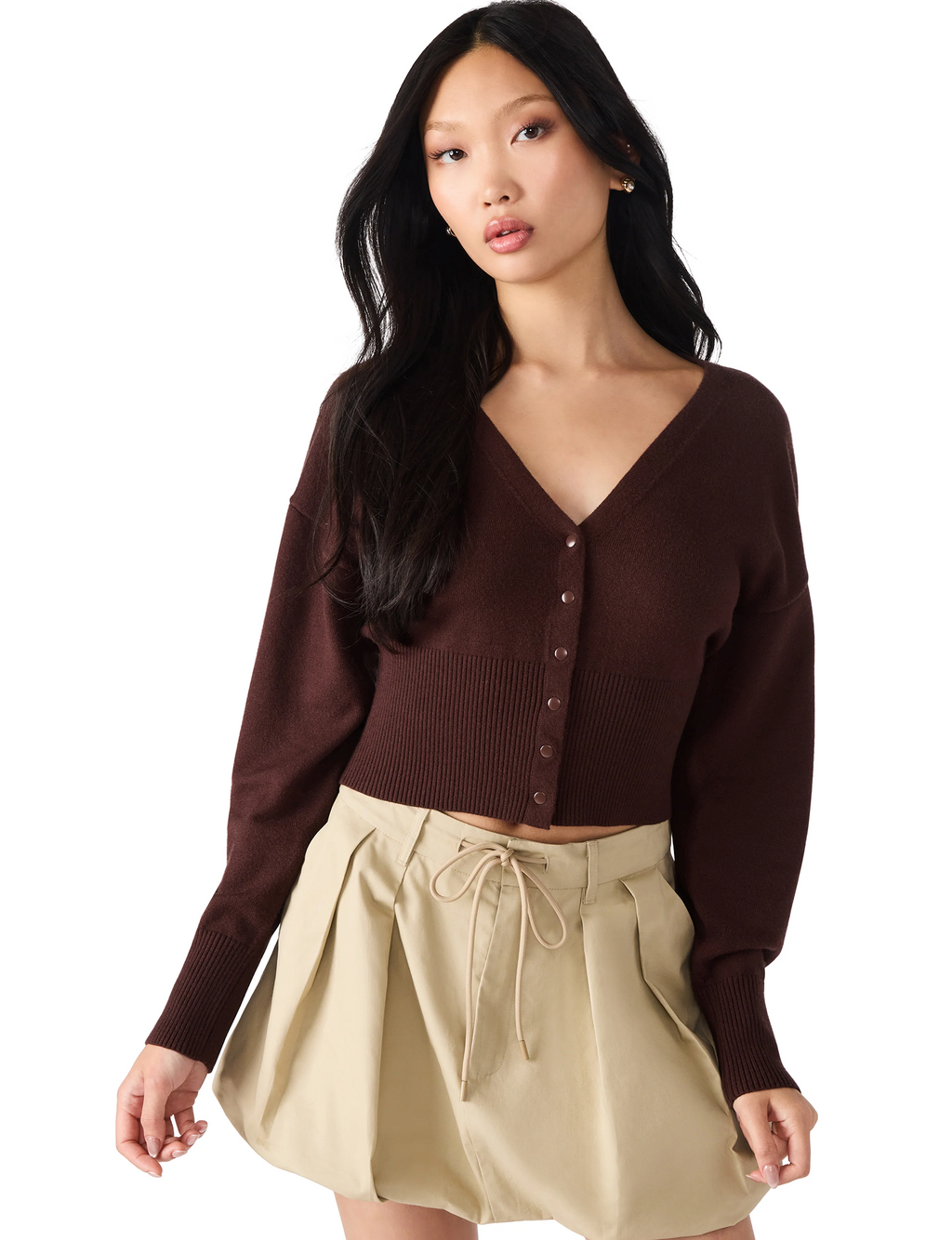 Lauryn Cardigan, Chocolate – Punch Clothing