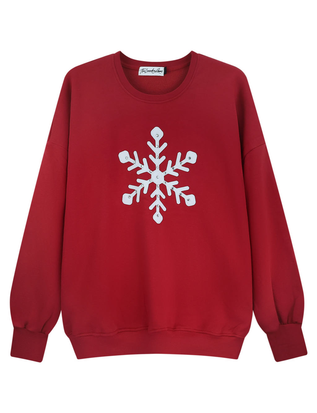 Snowflake Rhinestone Jumper, Vintage Red – Punch Clothing