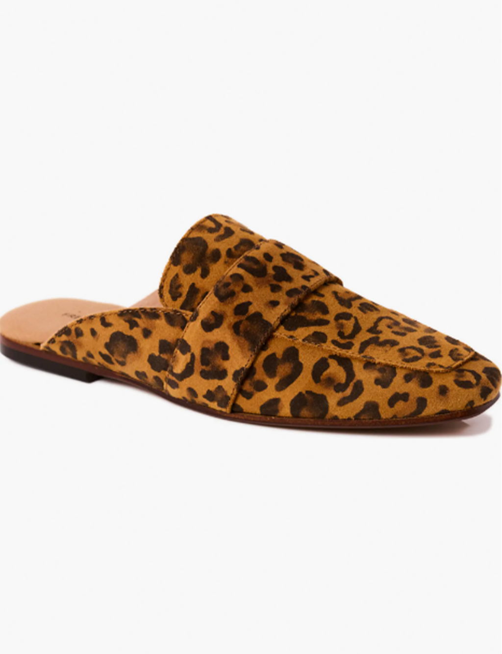 At Ease Loafer Slide, Leopard Suede – Punch Clothing