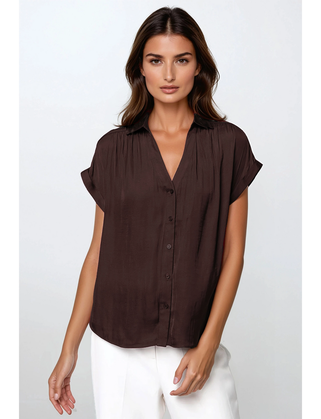Laney Blouse, Chocolate – Punch Clothing