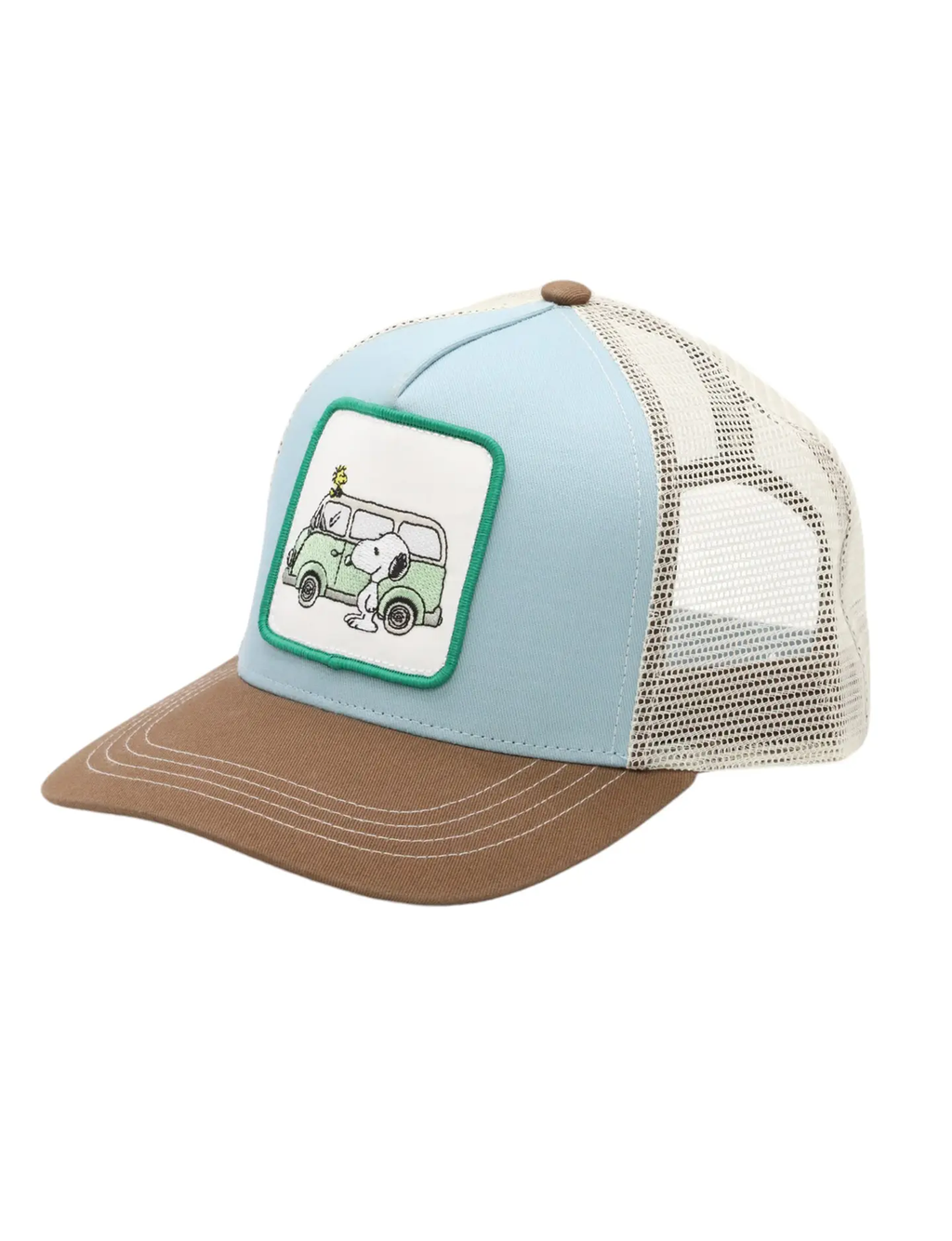 Peanuts Mesh Trucker Hat, Snoopy Bus – Punch Clothing
