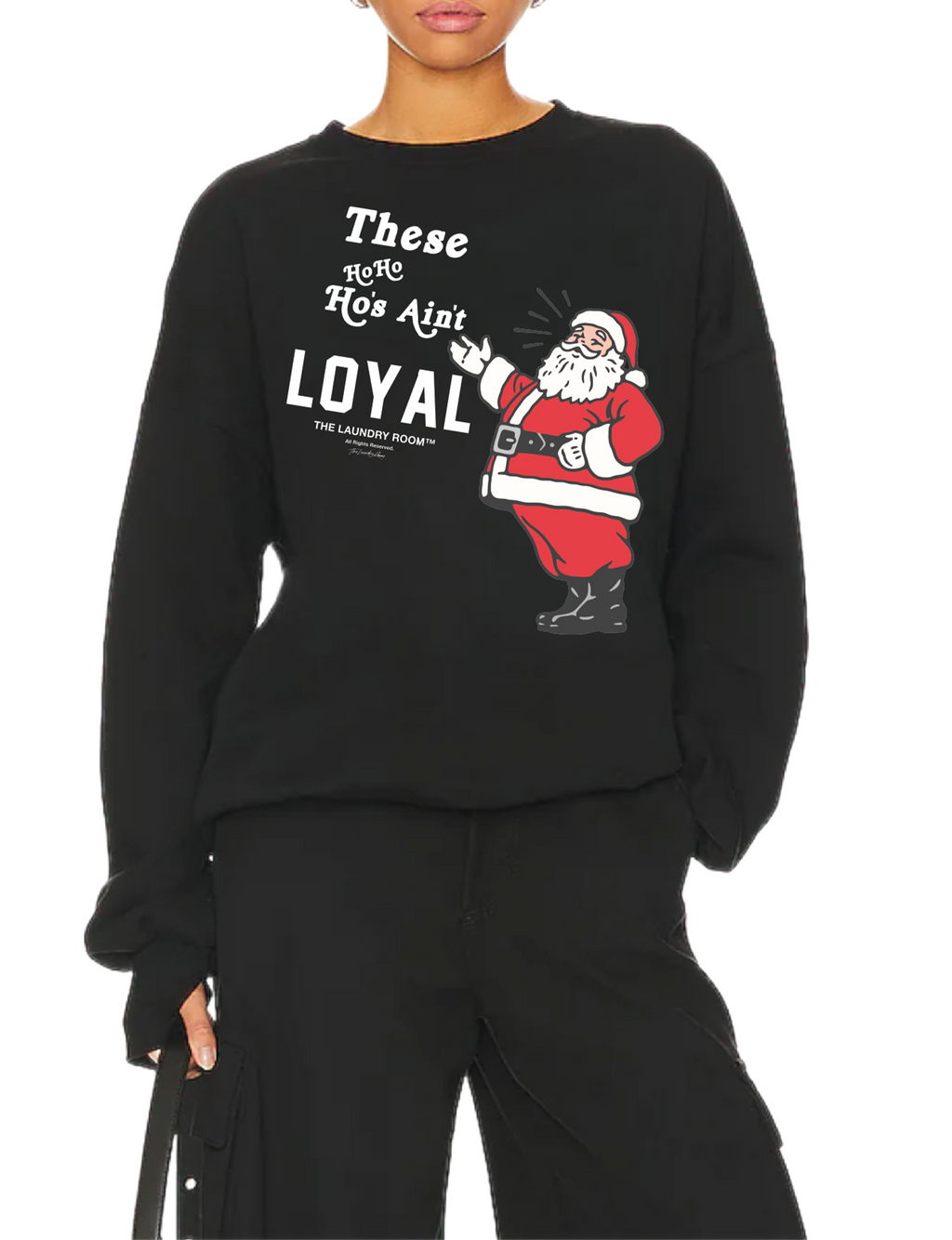 Ain't Loyal Jumper, Black – Punch Clothing