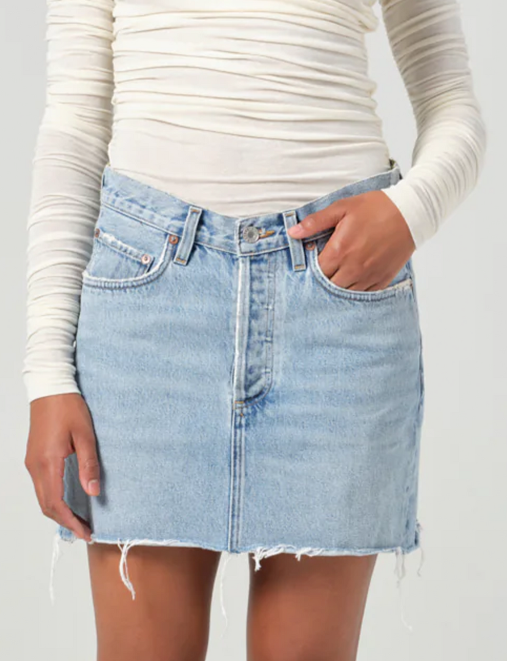 V-Waist Mini Skirt, Force – Punch Clothing