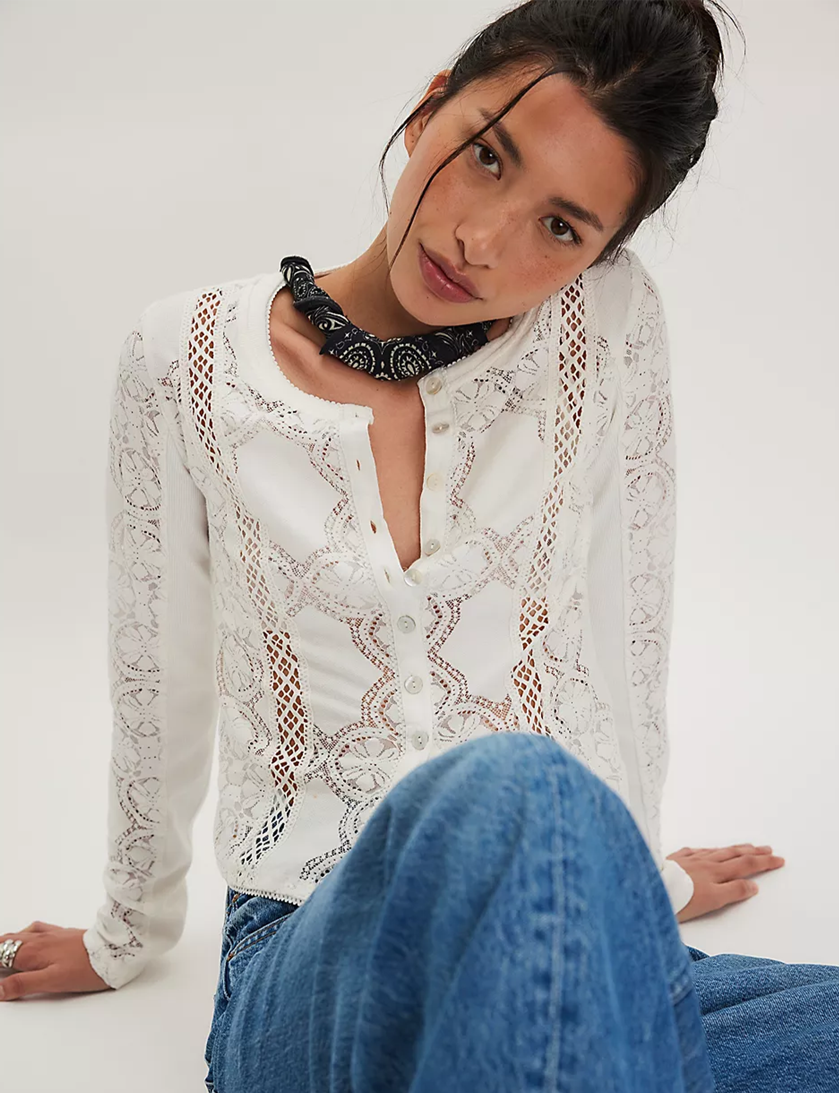 Jae Knit Long Sleeve, Sugar Swizzle – Punch Clothing