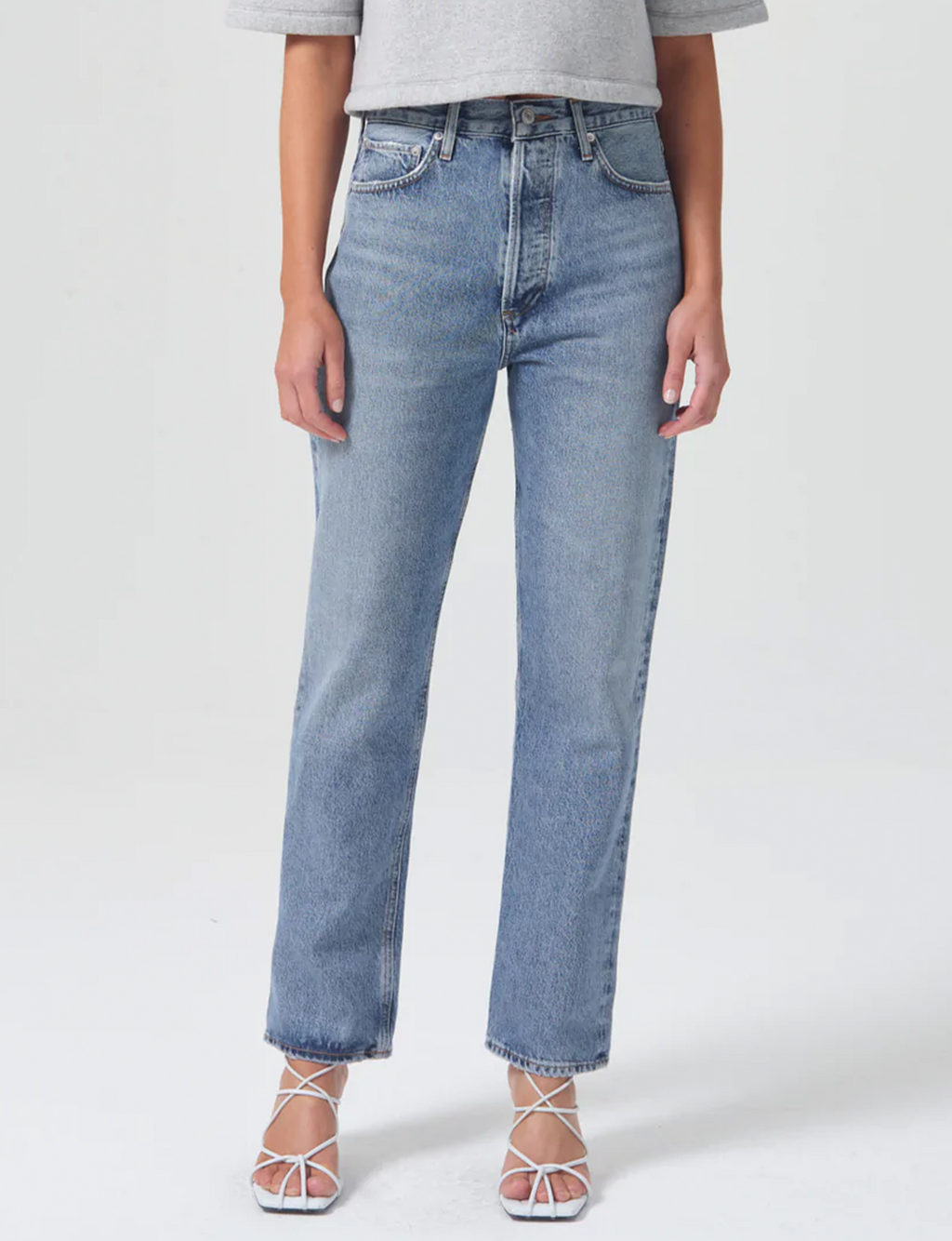 90's Pinch Waist High Rise Straight, Navigate – Punch Clothing